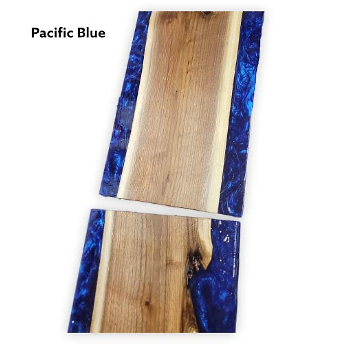 CUSTOM | Black Walnut Live Edge Epoxy River Resin Serving Charcuterie Board | Wood Rustic Serving Tray | Birthday Wedding Housewarming gift (Large 12"X24", 18 Mermaid Dust/NO FLAKE)