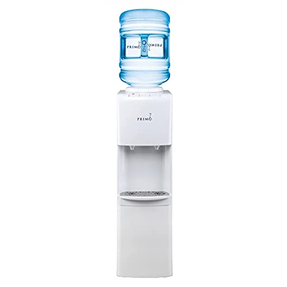 Primo Top-Loading Water Dispenser - 2 Temp (Hot-Cold) Water Cooler Water Dispenser for 5 Gallon Bottle w/Child-Resistant Safety Feature, White