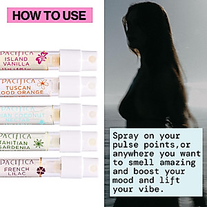 Pacifica Beauty, Wanderlust Spray Perfume Trial Set, Featuring Island Vanilla Mini, 5 Scents, Fragrance Sampler Gift Set, Natural + Essential Oils, Clean, Vegan + Cruelty Free