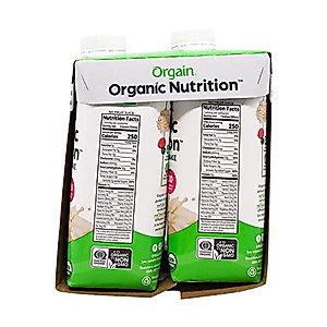 Orgain, Nutri Shake Sweet Vanilla Bean Organic, 11 Fl Oz, 4 Pack