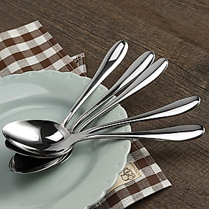 Eslite 12-Piece Tablespoons,Stainless Steel Extra-Large Dinner Spoons Set,7.8-Inches