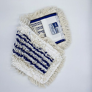 Arcora Professional Hospital Hygiene Microfiber Mop Pad - Hardwood Floor Mop - Dry & Wet Mop for Wood, Laminate, Tile, Vinyl Floors, Smooth. 4 Yarn Fibers - Made in Germany (19.7 Inch)