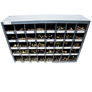 2510 Piece Grade 8 USS Coarse Thread Bolt (Hex Head Cap Screw), Nut, and Washer Assortment with 40 Hole Bin