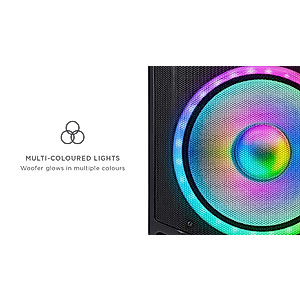 Ion Total PA Premier 500-Watt Party Speaker - Robust High-Power and Bright Sound with LED Visual Effects and Microphone (Renewed)