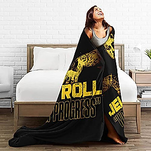Jelly Rapper Rock Roll Blanket Flannel Fleece Micro Throw Blanket All Seasons Lightweight Air Conditioner Luxury Blanket for Living Room/Bedroom/Sofa/Camping 50"x40"