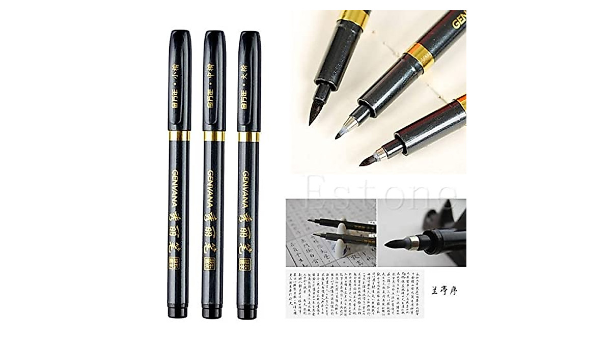 Delaman Calligraphy Pen Set - 3pcs for Art & Writing