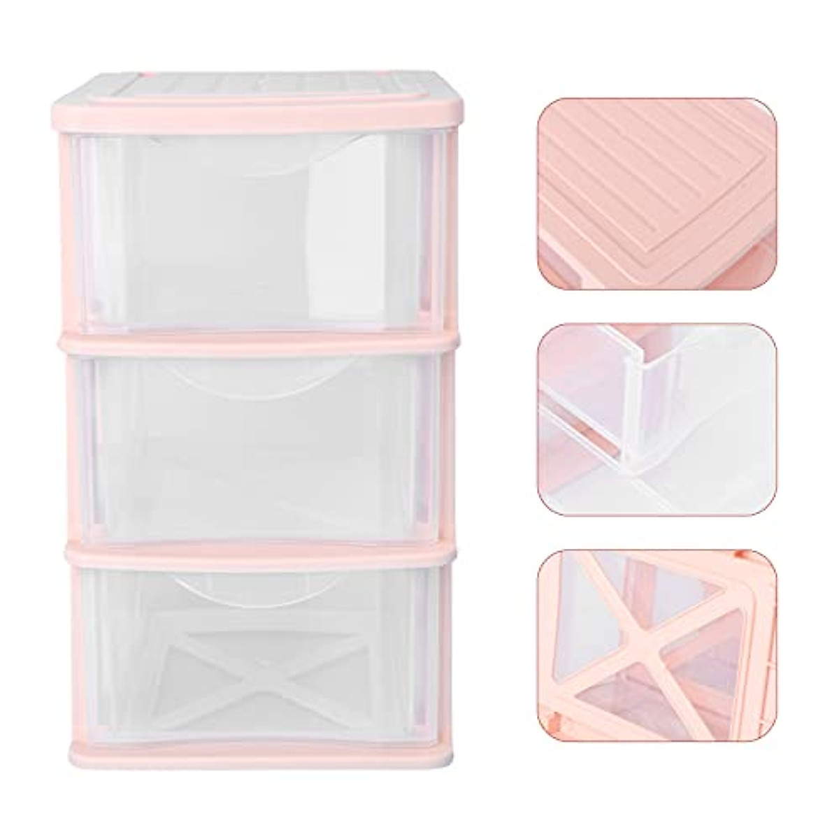 Alipis Plastic Storage Bins Desktop Storage Drawer plastic desk drawers plastic storage drawers drawer box unit Cosmetic Makeup Organizer Drawer Organizer