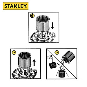 Stanley 08-2501 Cartridge Filter, Fit for Most 5 -18 Gallon Wet/Dry Vacuum Cleaners, Compatible with SL18115, SL18115P, SL18116, SL18116P, SL18191P, SL18199P, SL18117, SL18701P-10A, SL18410P-5A