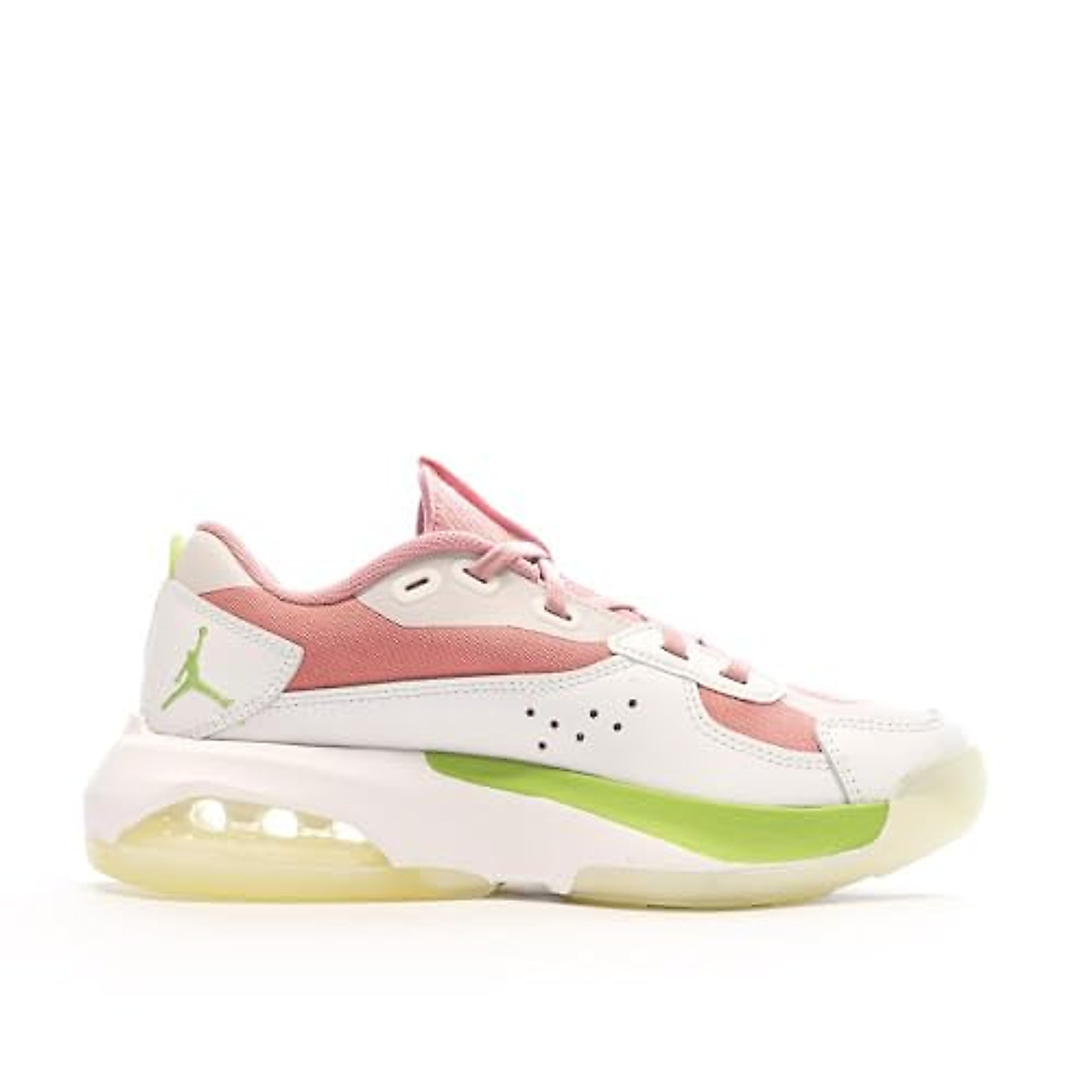 Nike Air 200E GS Girls Shoes Size 5.5, Color: White/Vivid Green/Elemental Pink
