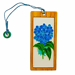 Beautiful Quilled Ornament Doubling as a Bookmark Collection, Thick and Stylish! Great Gifts for Friends, Family, Mothers Day, Christmas, Valentine, Teachers, Students (Hydrangea Bouquet)
