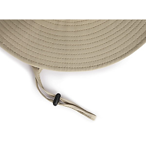 Zylioo 2XL Oversized Summer Boonie Hats,Adjustable Fishing Sun Hat for Big Heads,Large Lightweight Cooling Hat Khaki