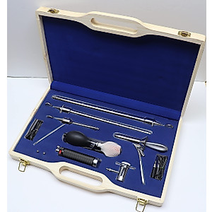 O.R Grade Electric Sigmoidoscope Set for OB/Gynecology/Sigmoidoscopy/Rectal with Wooden Box