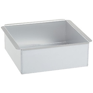 Ateco 8 by 8 by 3-Inch Professional Square Pan Baking Supply, 8 x 8 inch, Silver