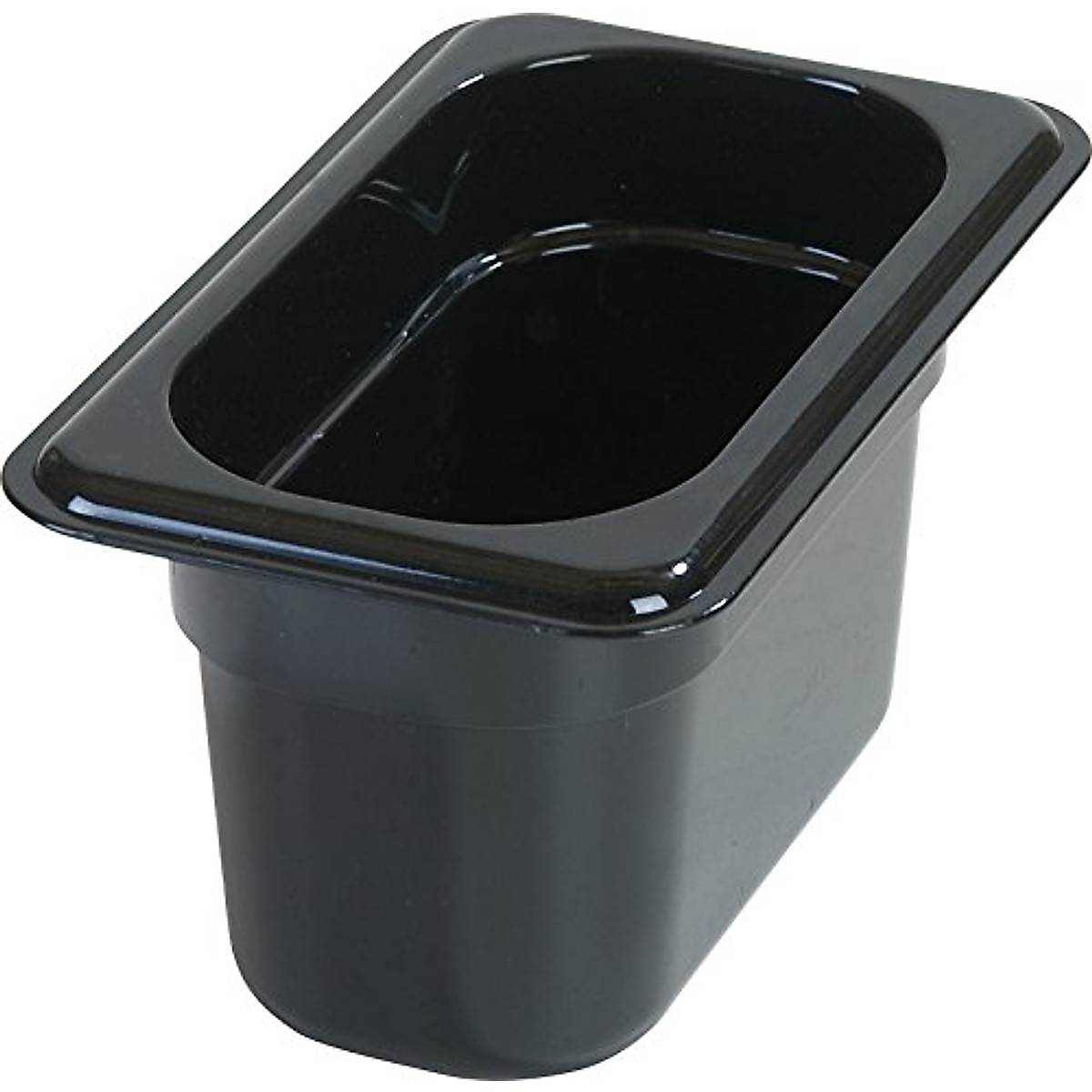 Carlisle FoodService Products 3068703 Plastic Food Pan, 1/9 Size, 4 Inches Deep, Black