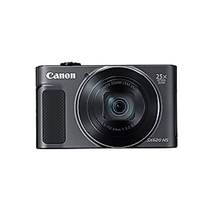 Canon PowerShot SX620 Digital Camera w/25x Optical Zoom - Wi-Fi & NFC Enabled (Black) (Renewed)