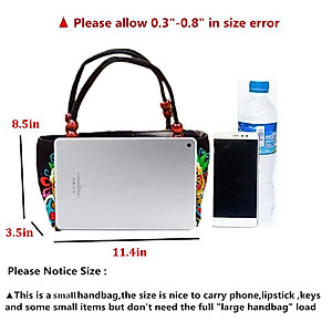 Embroidered Women Handbags Flower Embroidery Ethnic Shoulder Bags Hmong Tote Purse