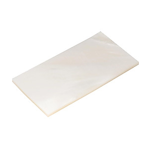 Musiclily Pro Natural Mother of Pearl Guitar Inlay Material Blank Sheet 50x25x2mm, White Pearl