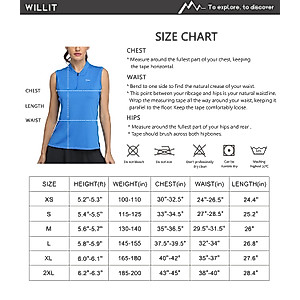 Willit Women's Sleeveless Golf Shirts Polo Tennis Tank UPF 50+ Lightweight Quick Dry Athletic Shirts Brilliant Blue S