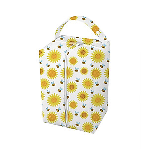 Reusable Cloth Diapers Newborn for Boys and Girls One Size Adjustable Washable Pocket Diaper Cover 6 Reusable Diapers + 6 Charcoal Bamboo Inserts+2 Microfiber Inserts and 1 Reusable Diapers Wet Bag