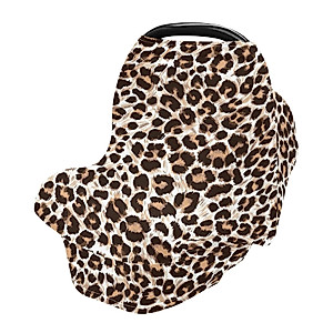 Nursing Cover Breastfeeding Scarf Leopard Cheetah Print- Baby Car Seat Covers, Stroller Cover, Carseat Canopy (0mb7a)