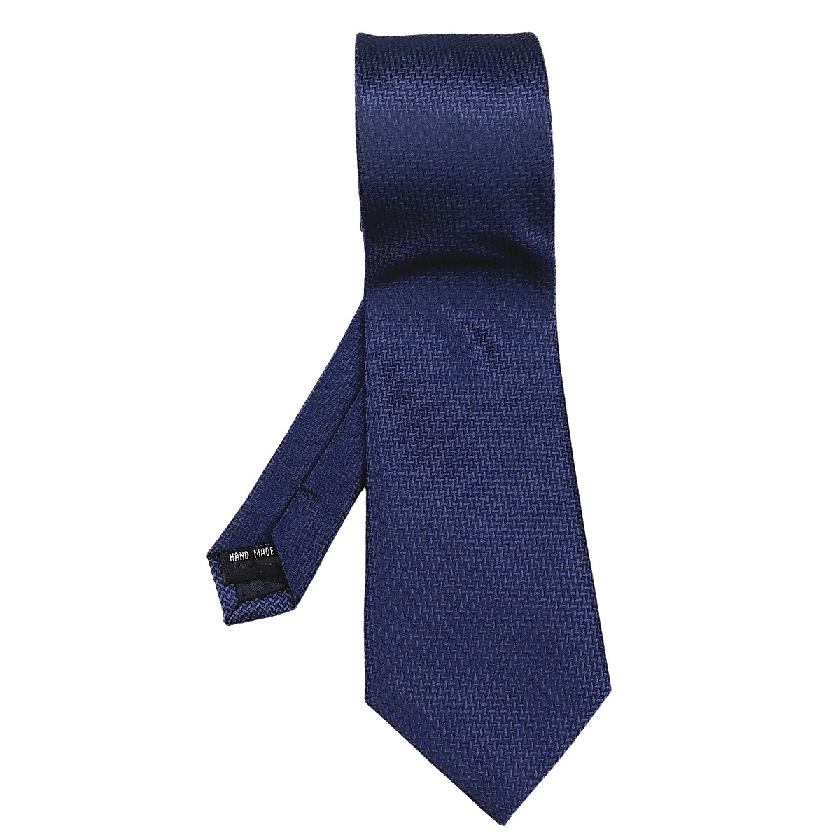 Elfeves Navy Blue Gingham Seft Ties Woven Narrow Party Cool Italy Necktie 3.15" for Men