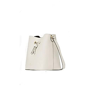 Kate Spade Sadie Leather Bucket Bag (Parchment)