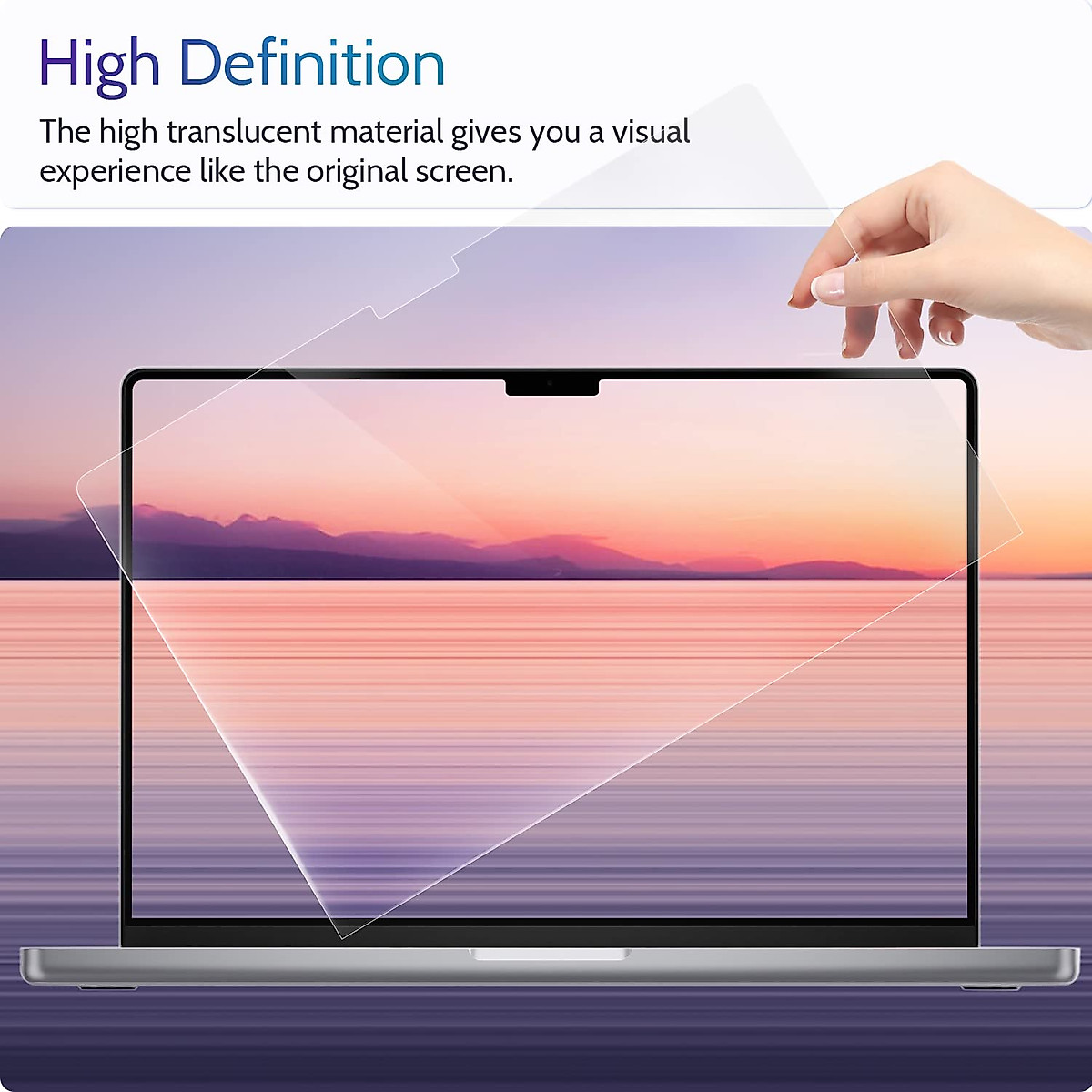 Peslv 3-Pack Anti Blue Light Screen Protector for MacBook Air 15 Inch(2023-2024, M2 M3)-A2941 A3114, 15.3" Mac Laptop Glare Filter Uv Blocker Shield Cover Eye Protection Film