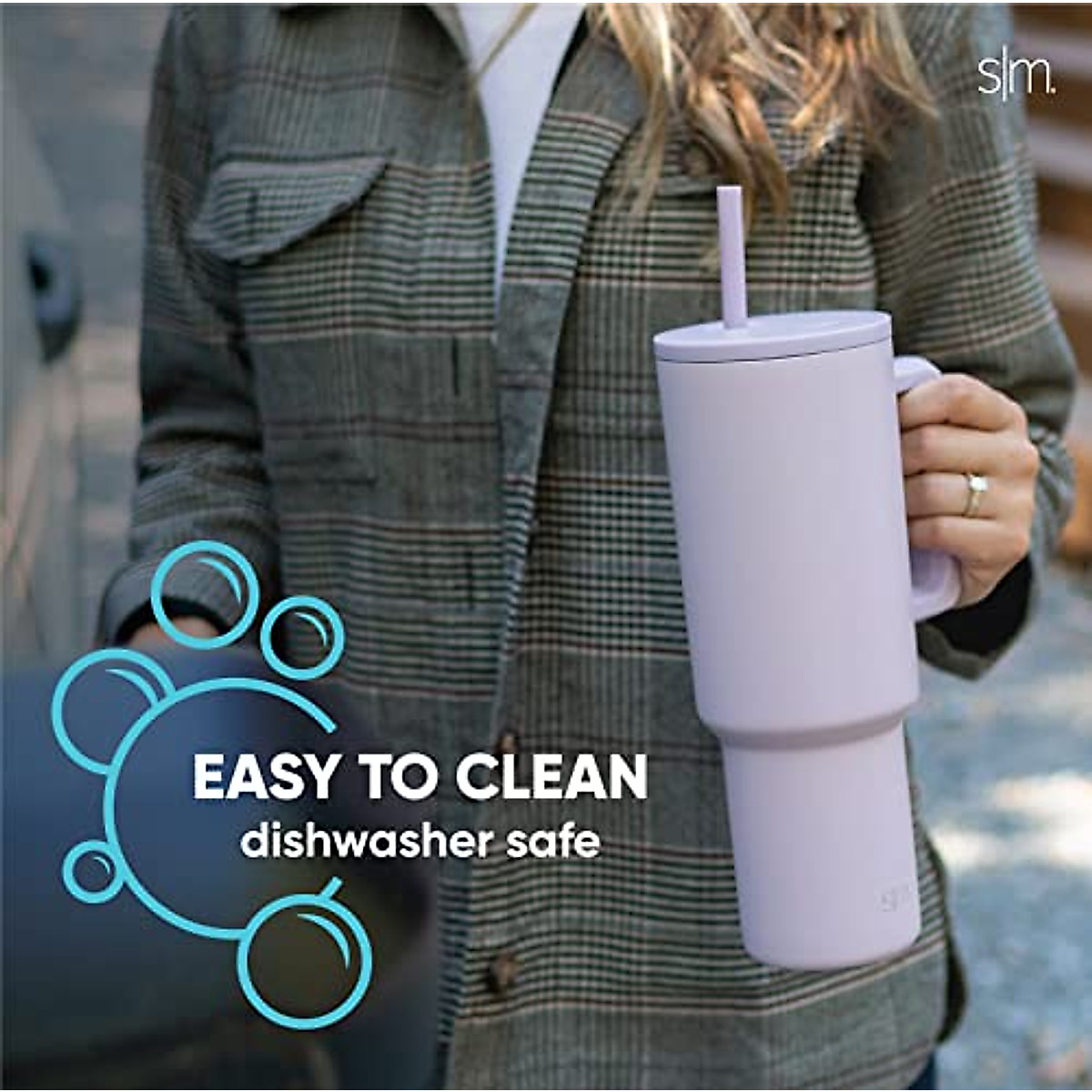 Simple Modern Officially Licensed Collegiate University 40oz Tumbler with Handle and Straw Lid | Football Thermos Gifts for Men, Women | Trek Collection | Georgia Bulldogs