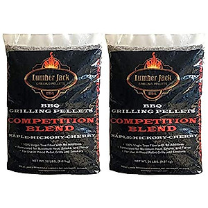 Lumber Jack Competition Blend Maple-Hickory-Cherry BBQ Grilling Pellets – 40 lbs.