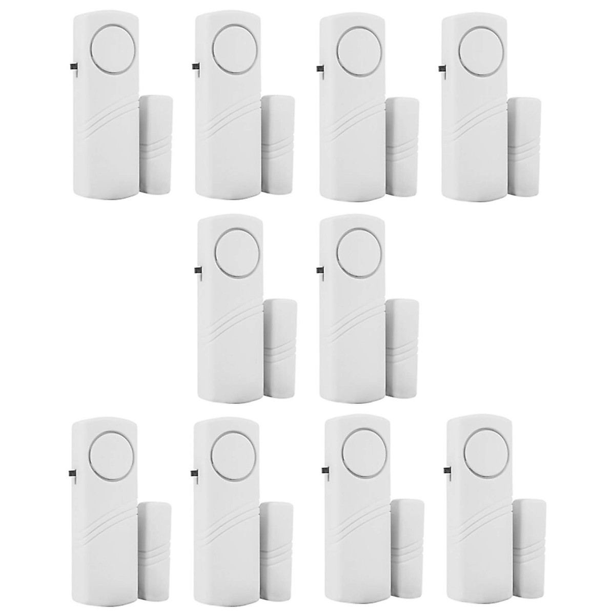 Hiistar Personal Security Window & Door Alarm Bell | Wireless Sensor Door Window Burglar Alarm | Pack of 10
