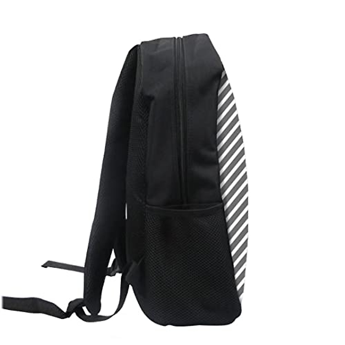 AmzPrint Rhino Animals Print 17 Inch Black Backpack For Teen Boys For High School Large Capacity School Bag