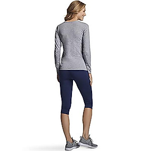 Russell Athletic Women's Essential Long Sleeve Tee Shirt, Oxford, XL