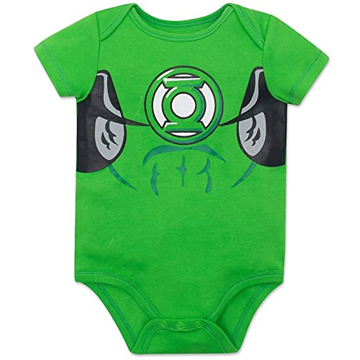 WARNER BROS Justice League Batman Superman The Flash Newborn Baby Boys 5 Pack Cosplay Costume Bodysuits Logo 3-6 Months