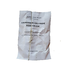 99-Percent Ammonium Chloride | 50 lbs | Multiple Uses | Highly Effective for Veterinary, Pyrotechnics, Wood Burning, and Laboratories (50 lb)