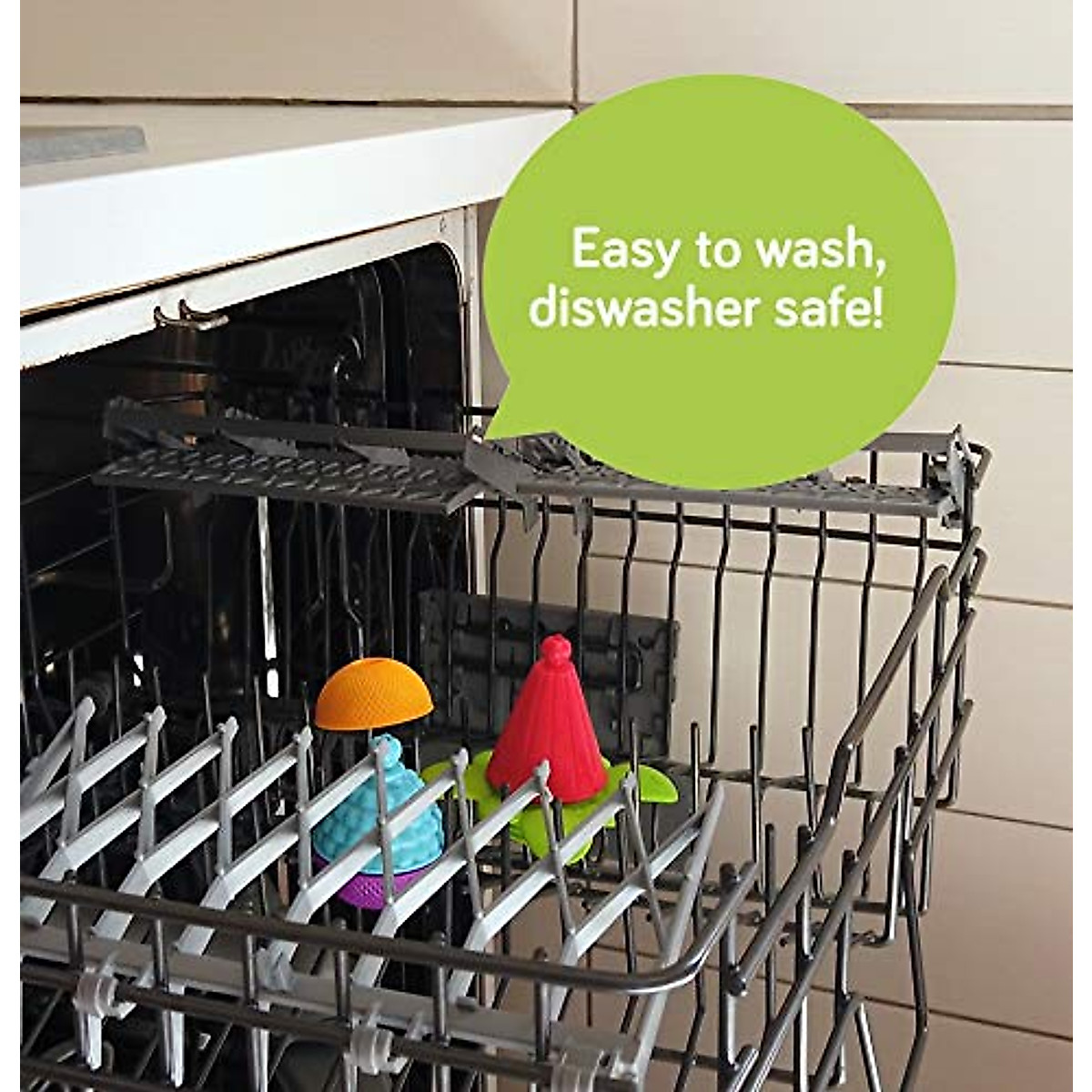 Lalaboom Bucket Set - 19 Piece Educational Baby Toddler Beads and Accessories – Educational Montessori Shape and Color STEM Construction Toy 10 Months to 3 Years - BL210, Multicolor