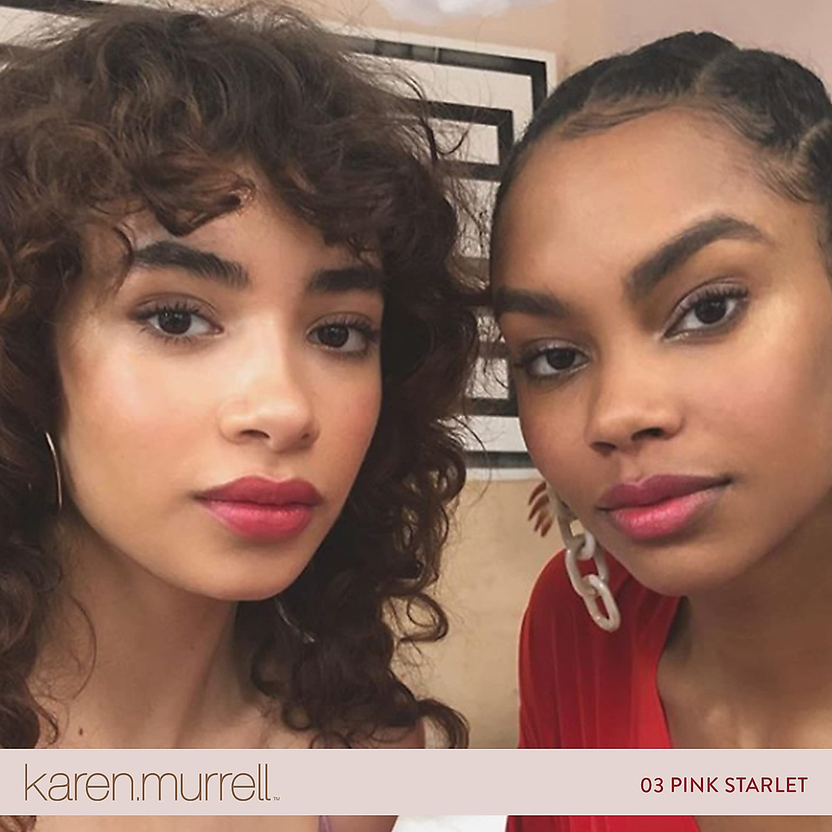 Karen Murrell Natural Lipstick - #03 Pink Starlet - Cream Finish, Pink Color - Moisturizes & Hydrates Lips - Paraben & Cruelty Free