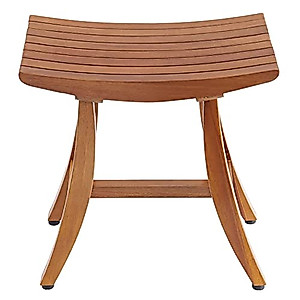 18" Teak Shower Bench, Teak Shower Stool, Shower Chair Wood, Shower Stool Wood, Teak Shower Seat, Assembly Required