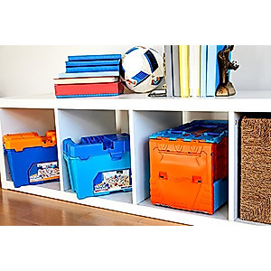 Hot Wheels Race Crate with 3 Stunts in 1 Set Portable Storage Ages 6 to 10
