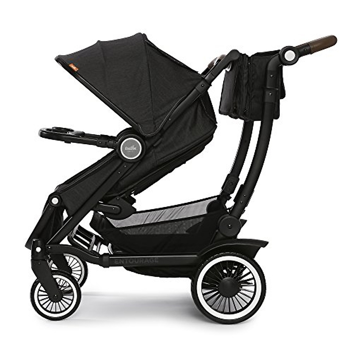 Austlen Entourage Stroller Snack Tray: BPA Free Baby Stroller Attachment Accessories - Black