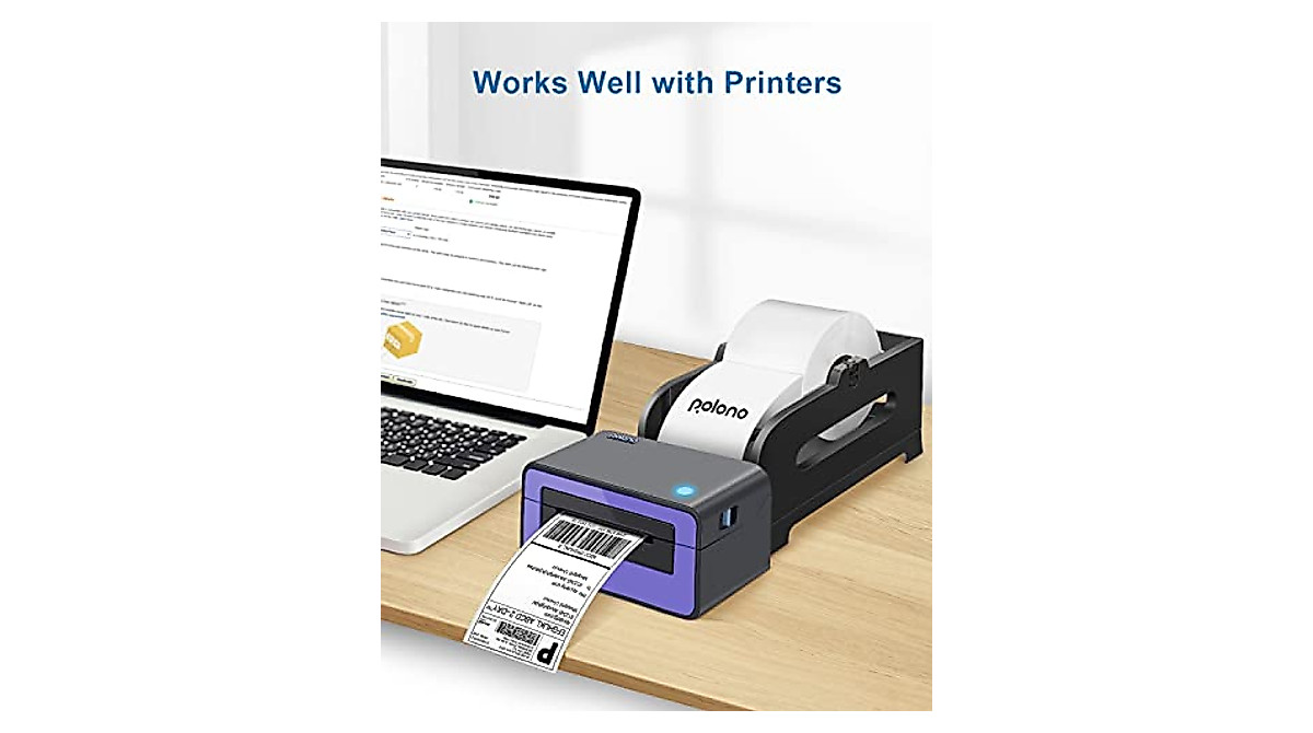 POLONO 4x6 Thermal Shipping Label Printer - Fast & Reliable