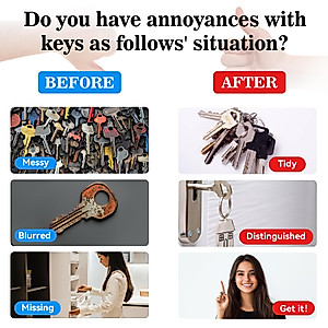 MAQIHAN 100pcs Key Ring - Metal Key Chain Ring for Keychain of Home Car School Office DIY Crafts Dog Ring and Other Keys Attachment 1 Inch