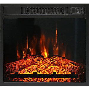 Electric Fireplace TV Stand for Living Room, Wood Entertainment Center Sliding Barn Door, Rustic Farmhouse Media Console with Open Shelves and Cabinets for TV up to 55"