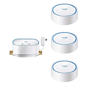 GROHE Sense Guard Smart Water Controller with 3 GROHE Sense Smart Water Sensors