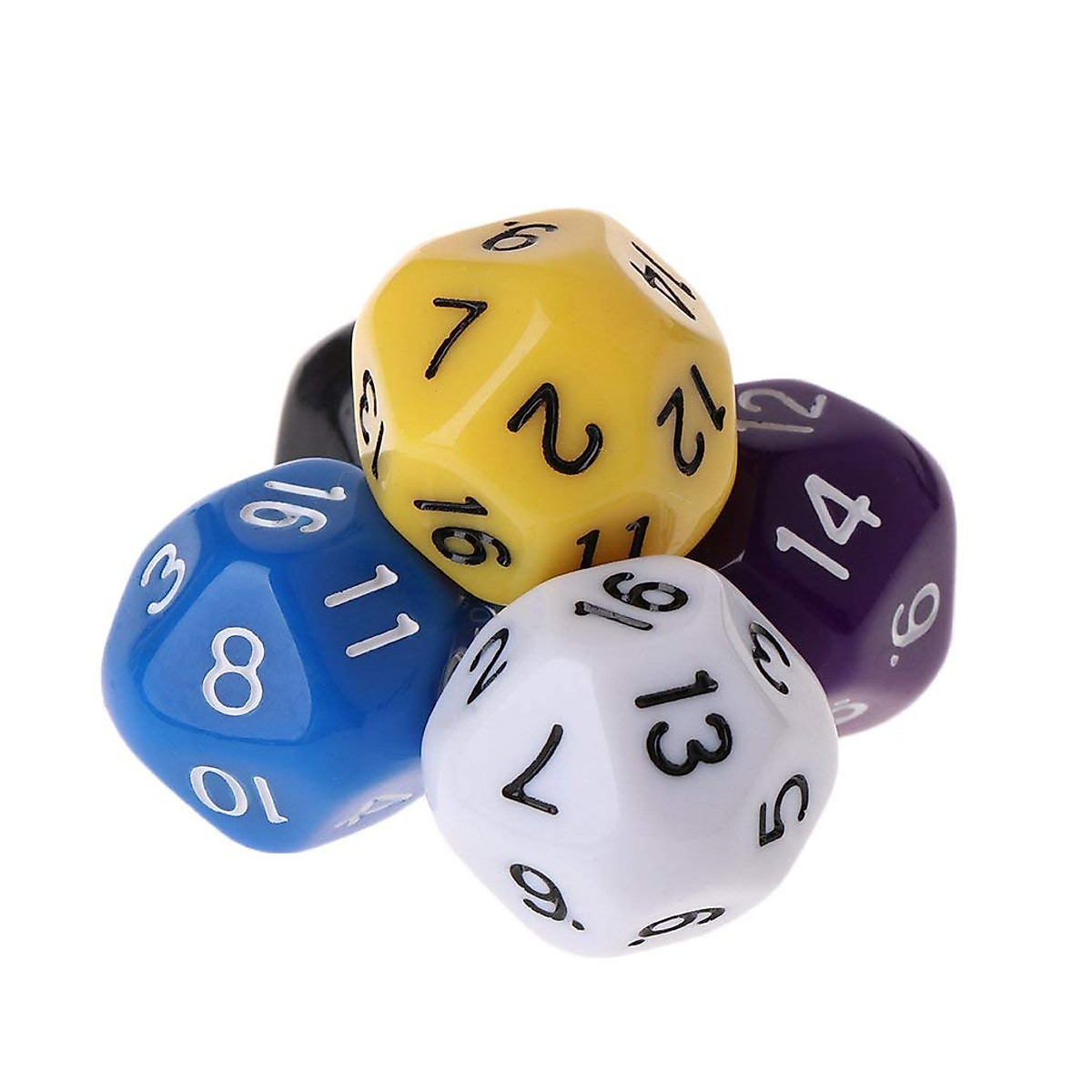 Lanema 10 Pcs D16 Polyhedral Dice for Dungeons and Dragons 16 Sided Dice Set