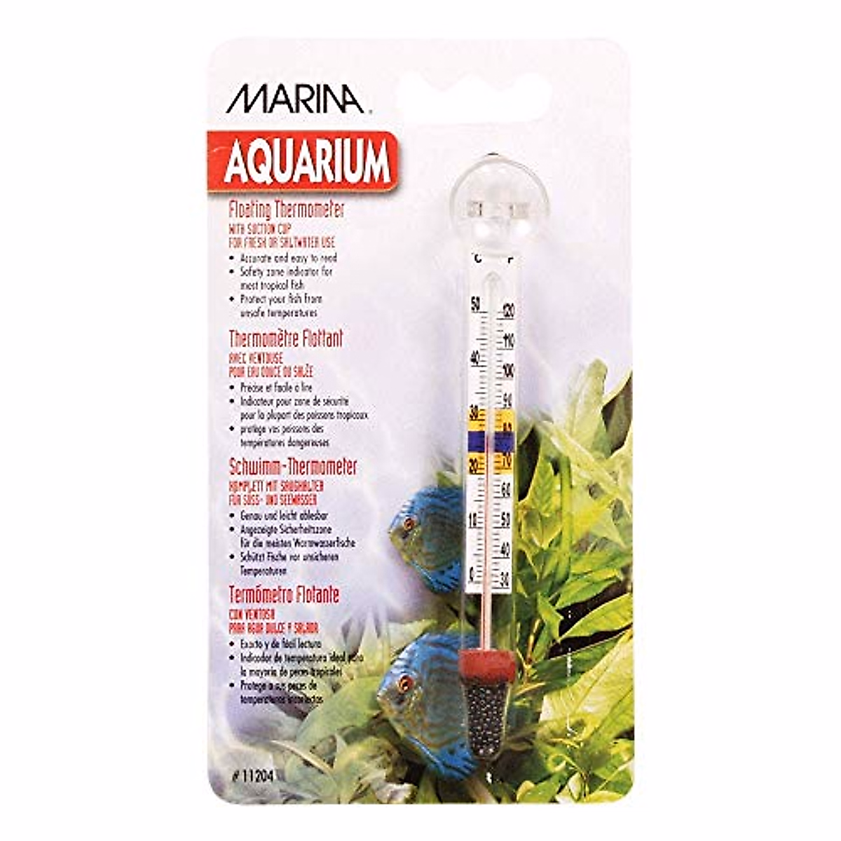 Marina Deluxe Floating Thermometer with Suction Cup