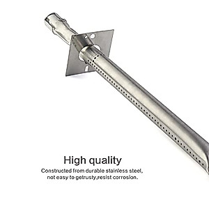 Derurizy 13001 Stainless Steel Vermont Castings Grill Burner, Pipe Burner Tube Replacement Parts for Jenn Air and Great Outdoors Gas Grill, Vermont Castings 50000835, 50003100, 50003133, 50000835, 17"