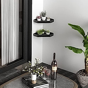 Corner Shower Caddy Organizer, 2 Pack Shower Shelves for Inside Shower, Adhesive Bathroom Wall Shower Organizer Accessories, Space Aluminum Corner Shower Shelf with 4 Hooks