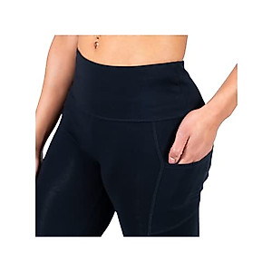 Spalding Women's Legging with Pockets, 28 inch Inseam Black