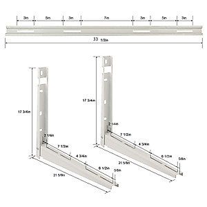 LBG Products Outdoor Wall Mounting Bracket for Ductless Mini Split Air Conditioner Condenser Units,Heat Pump Systems,Support up to 440lbs(9000-36000BTU)