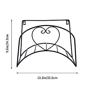 Hose Wrought Iron Frame Bling Accessories for car Heavy Duty Garden Hose Hanger Hose Holder Hanger Garden Hose Rack Water Hanging Hooks Outdoor Hose Wall Mount Metal Hook up Work